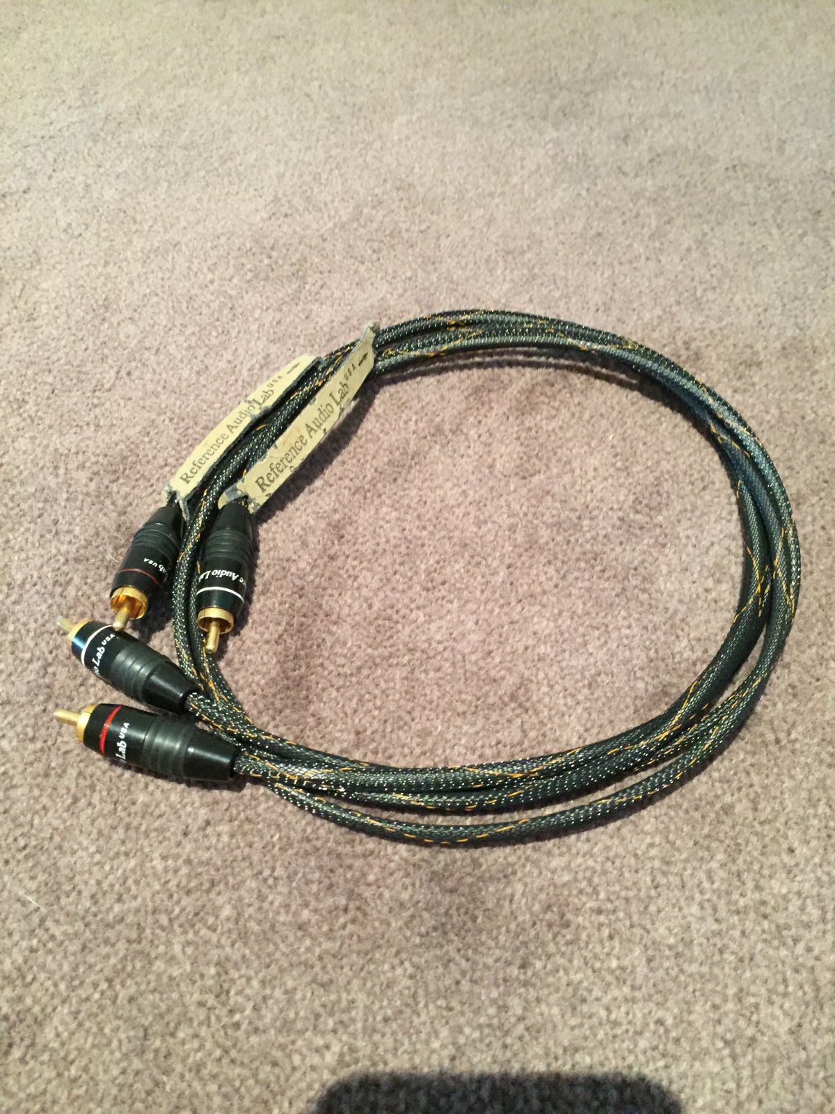 FS: Reference Audio Lab USA 1m RCA cables - Stereo, Home Cinema ...