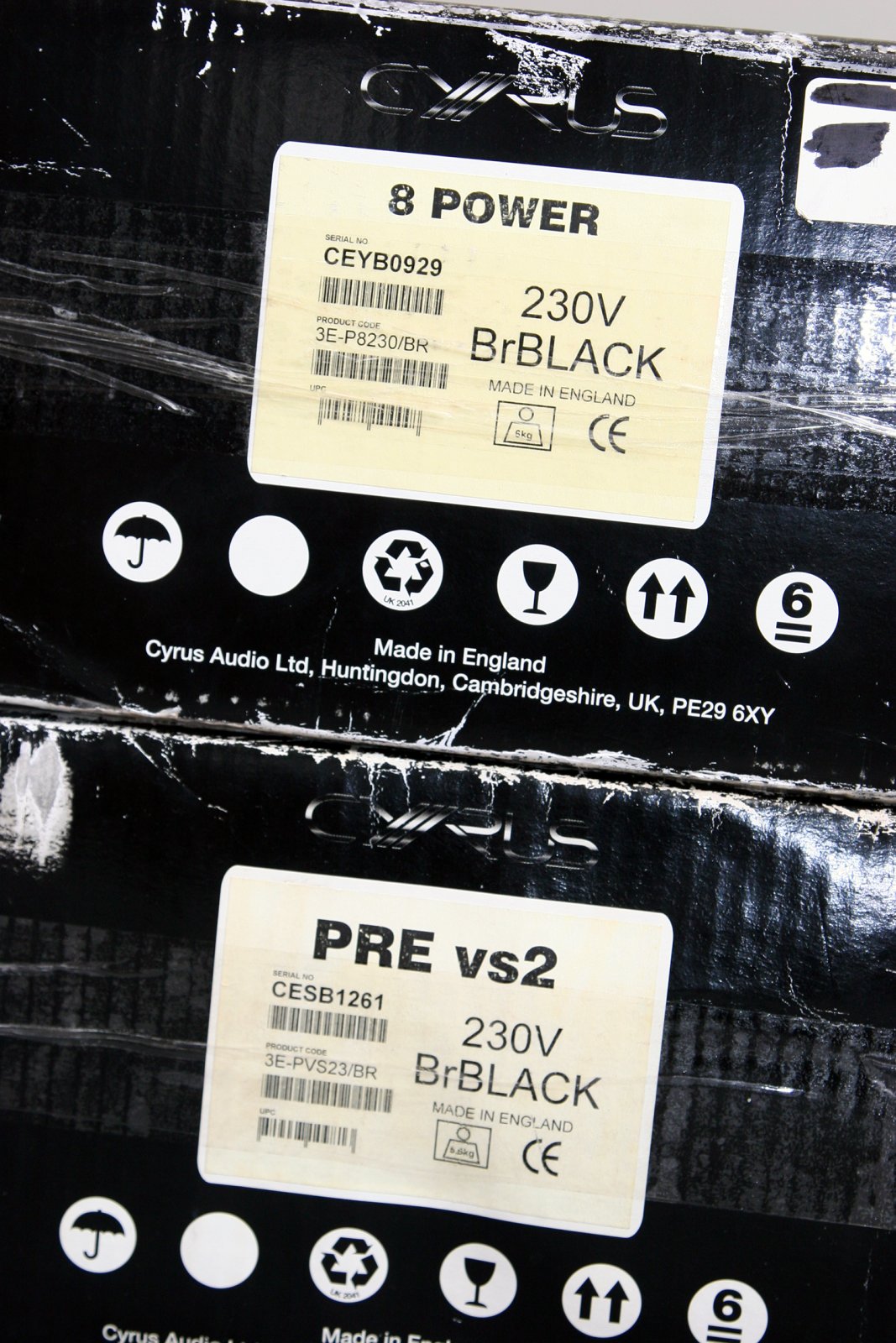 SOLD: FS: Cyrus 8 Power & Pre vs2 in Black (inc QED Speaker cables ...