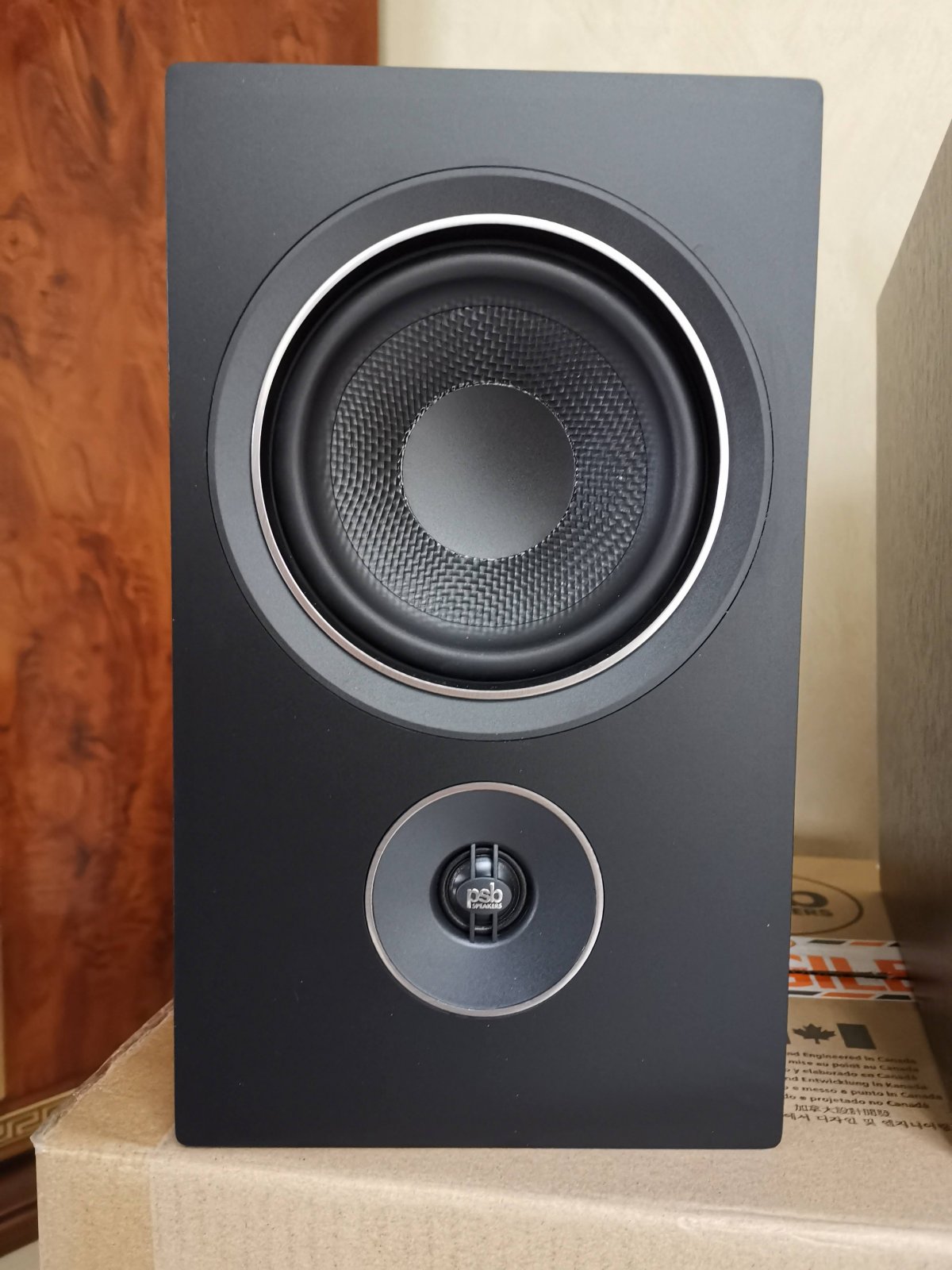 FS: PSB Alpha P5 Bookshelf Speakers Walnut (2 Months Old) |﻿ Stereo ...