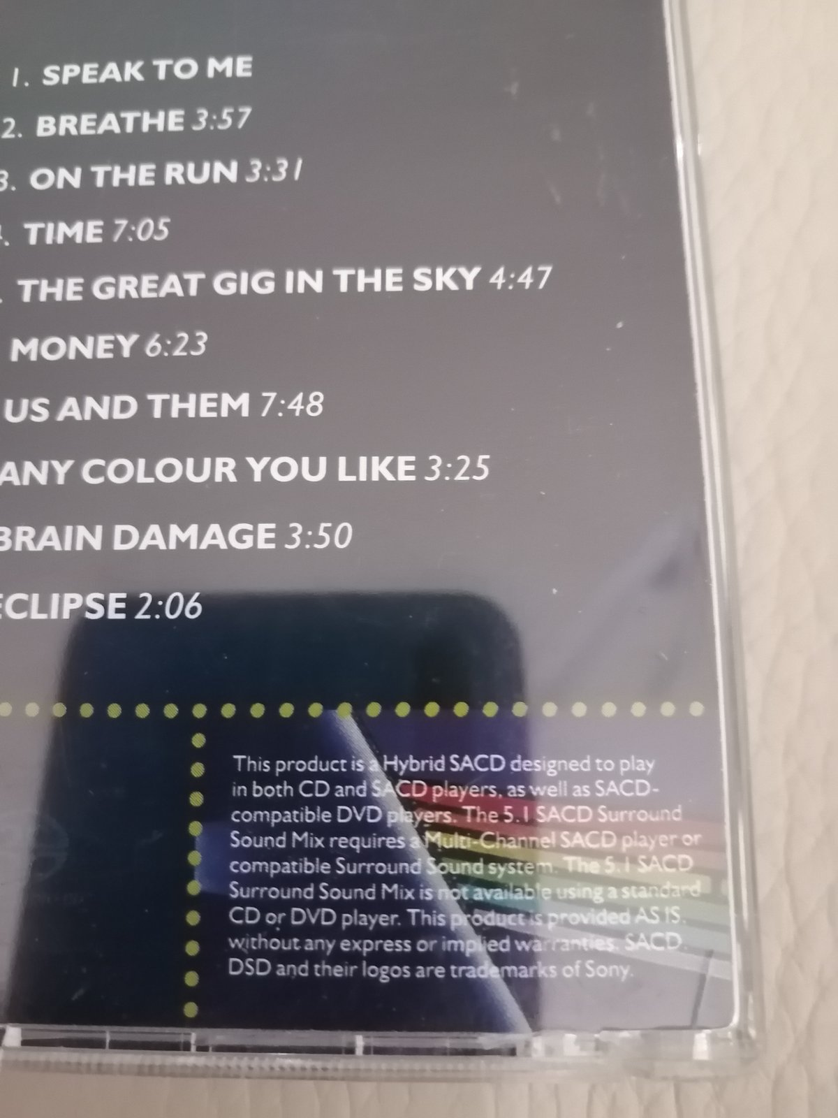 FS: Pink Floyd DSOTM SACD - Vinyl, CD, and Blu-ray - StereoNET