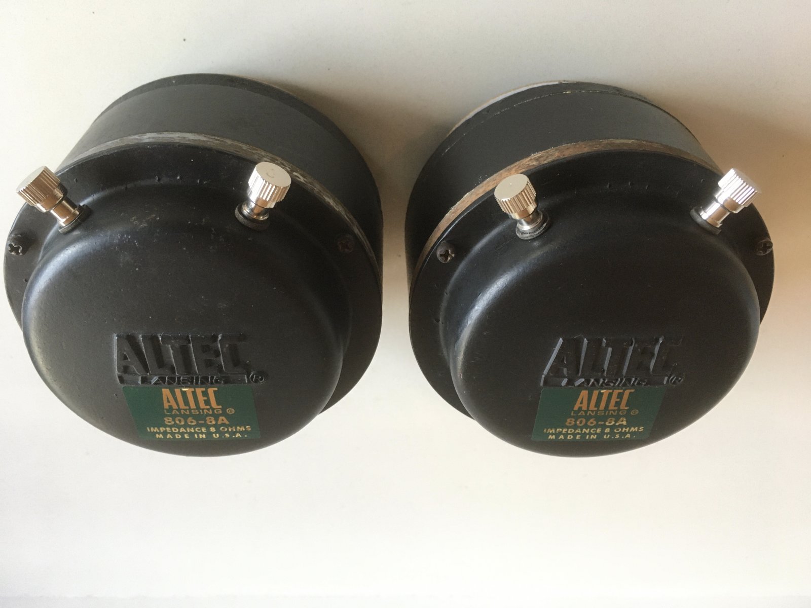 SOLD: Altec Lansing 806-8A, 1" Alnico, small format compression drivers ...