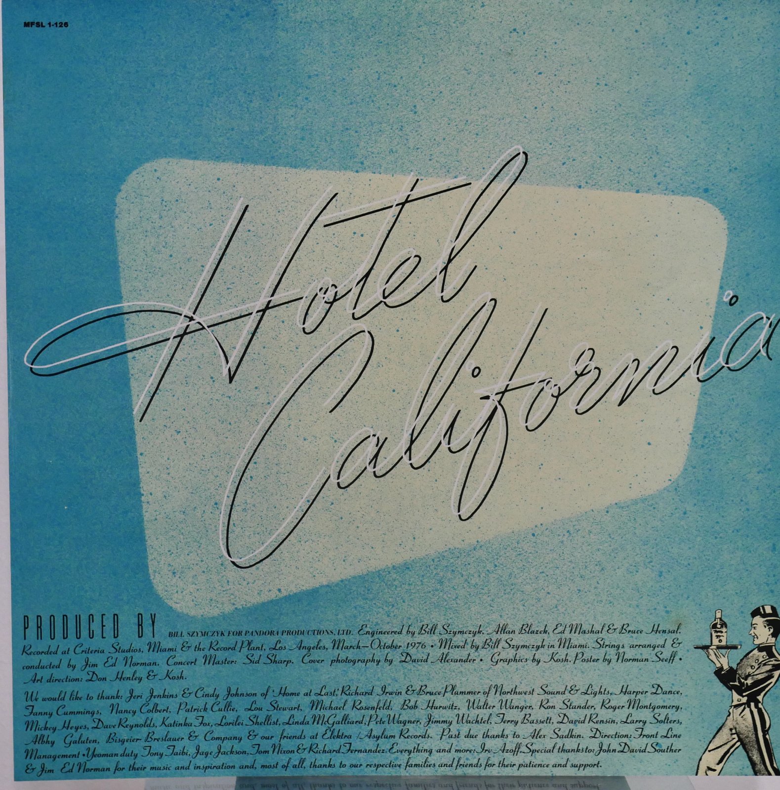 Eagles - Hotel California - Original Master Recording LP - Vinyl, CD ...
