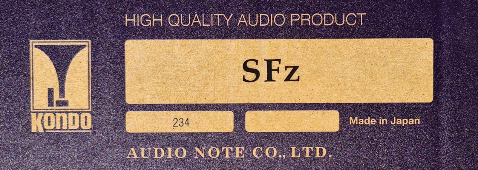 FS: Audio Note KONDO SFZ Step Up - Stereo, Home Cinema, Headphones ...