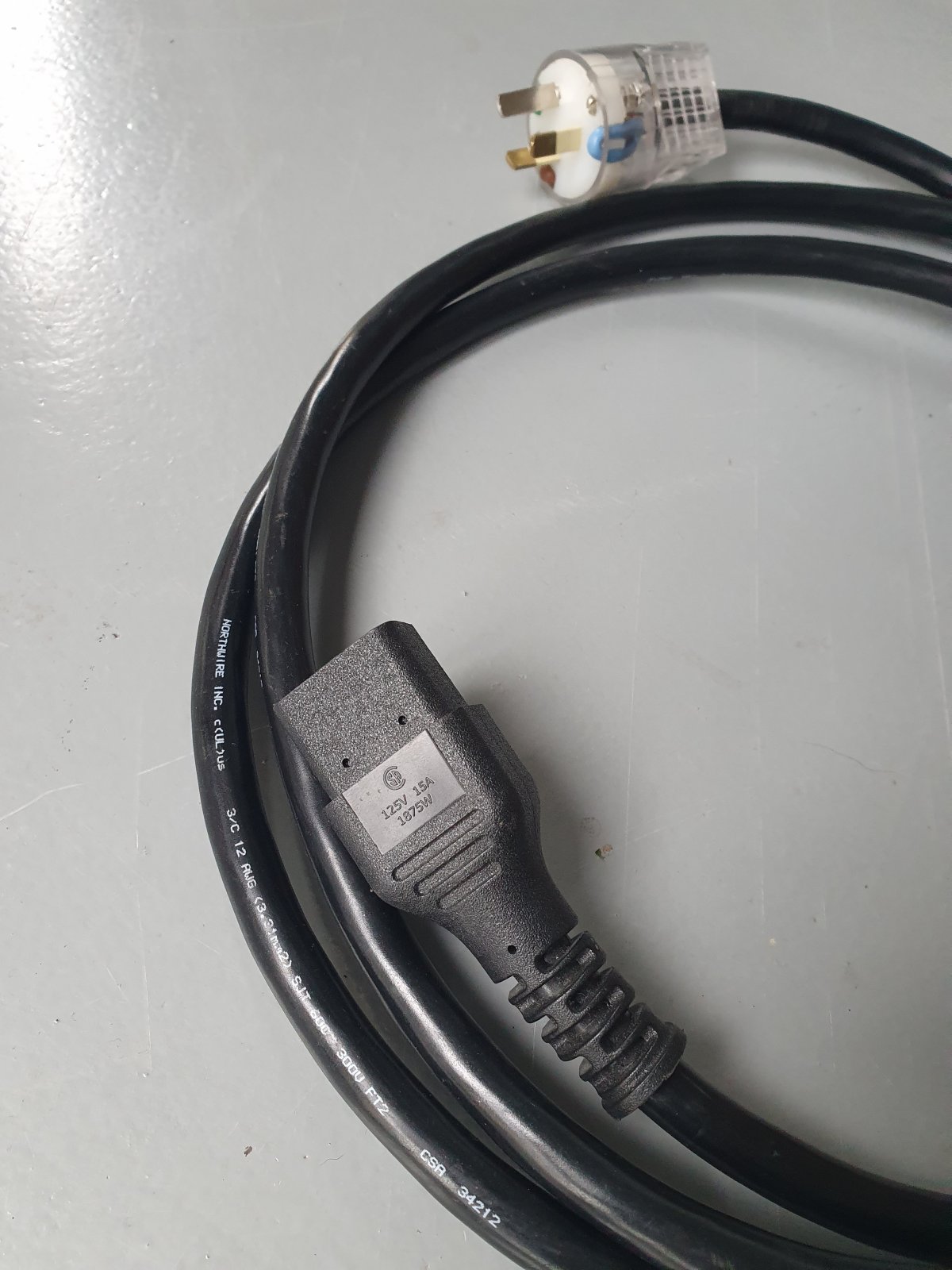 FS: Northwire power cable 12awg 15A - Stereo, Home Cinema, Headphones ...