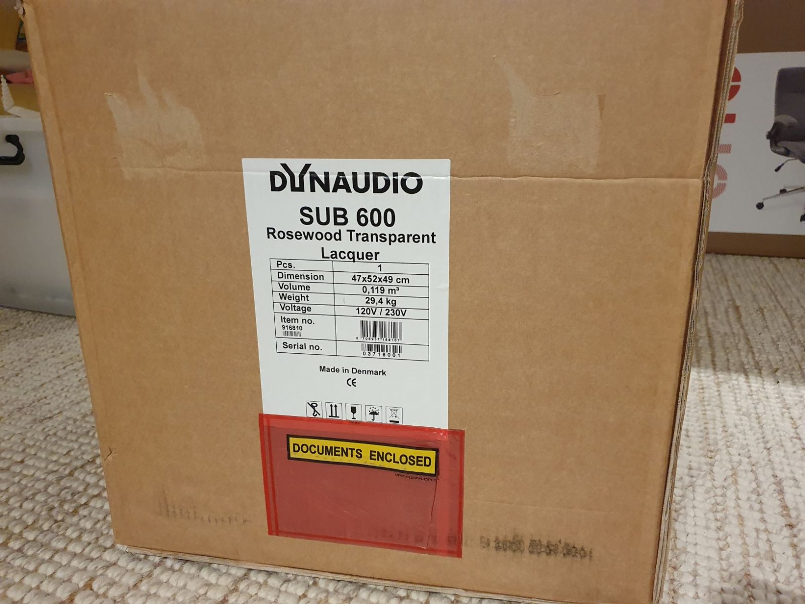 SOLD: Dynaudio Sub 600 Subwoofer - Stereo, Home Cinema, Headphones ...