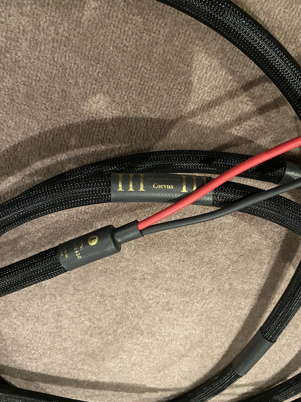 FS: Purist Audio Design Corvus Speaker Cable 2.5m - Stereo, Home Cinema ...