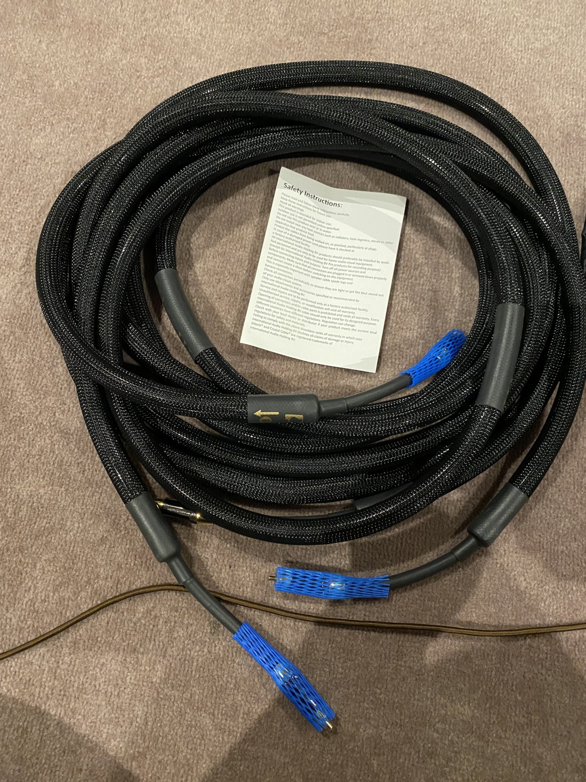 FS: PURIST AUDIO DESIGN Corvus rca interconnect cable 4m - Stereo, Home ...