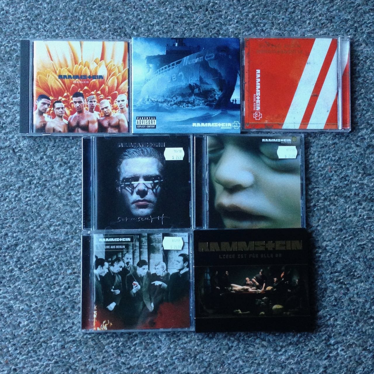 SOLD: FS: Metal CD Lot - RAMMSTEIN - Vinyl, CD, and Blu-ray - StereoNET