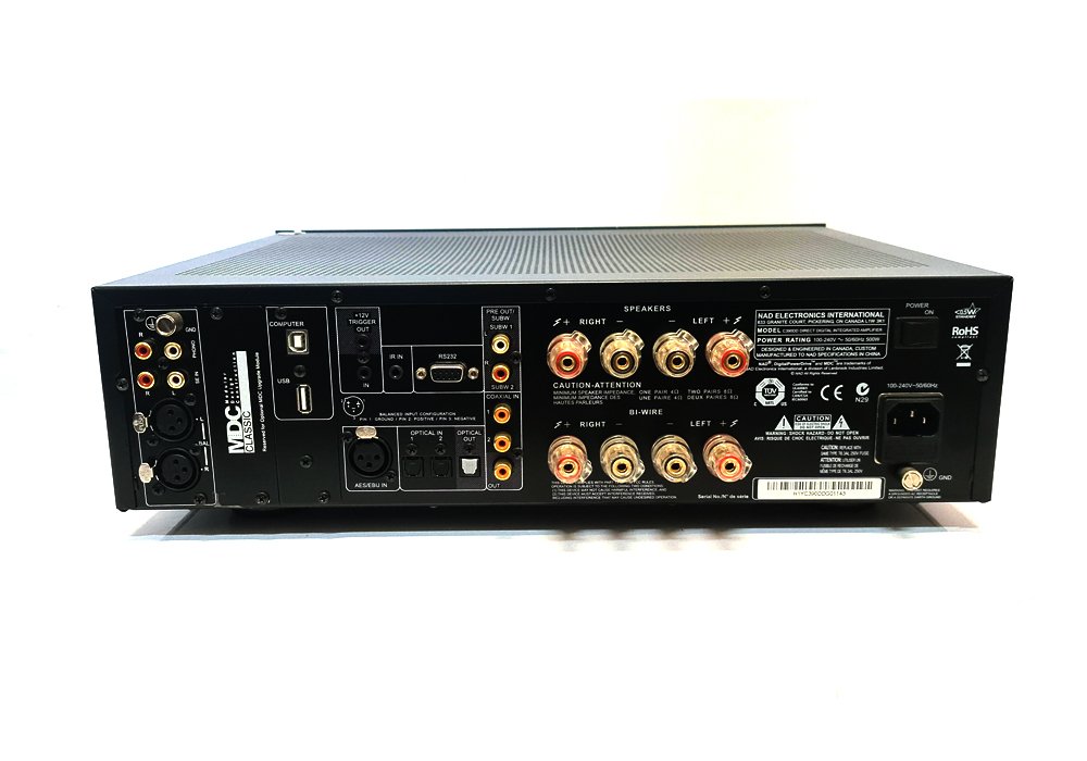 SOLD: NAD C390DD Integrated Amp w/ Optional BluOs and HDMI boards ...