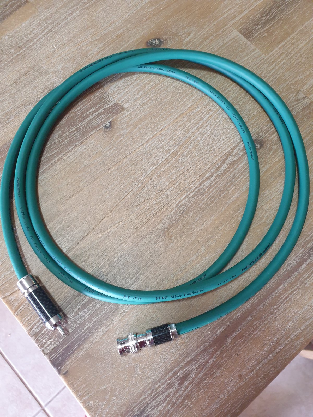 Relist Price Drop Furutech FX-ALPHA-AG Pure Silver Digital Coax Cable ...