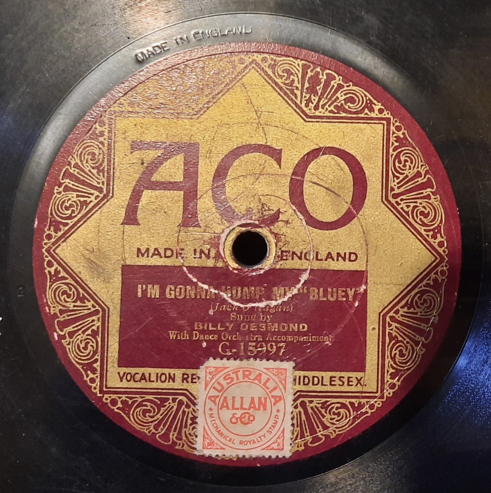 single sided shellac recording from 1909 - Turntables, Record Players ...