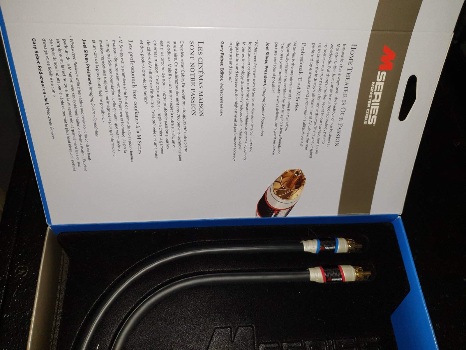 SOLD: FS: 1.2m Monster m850i rca interconnects - 4 pairs - Hi-Fi and ...