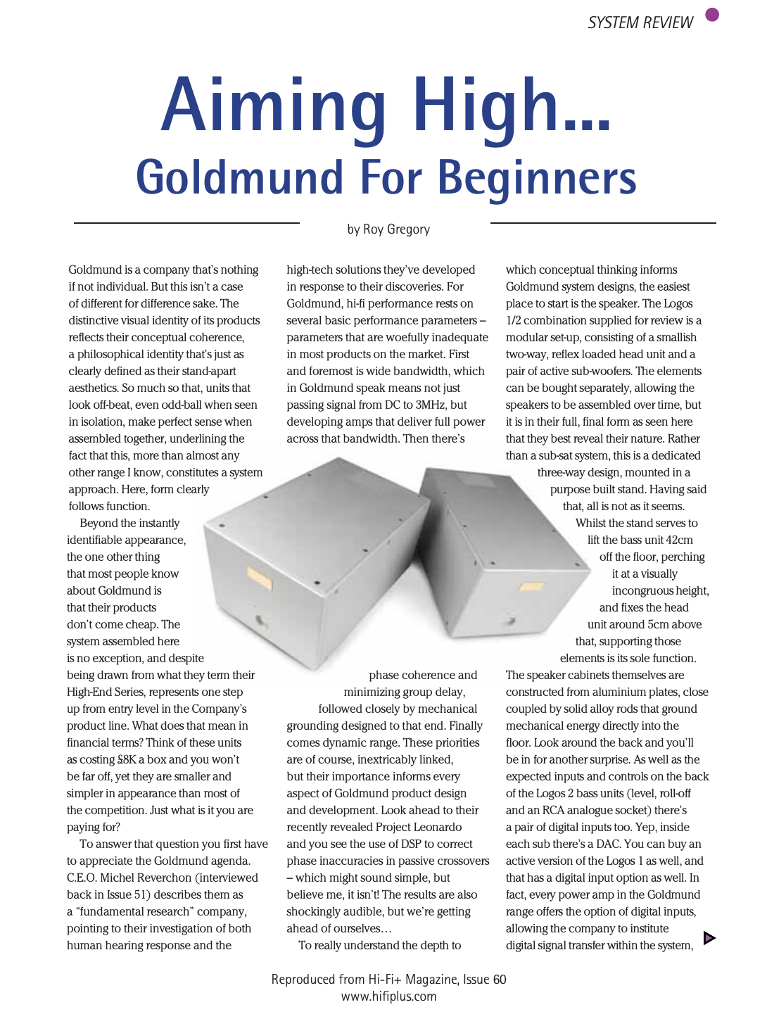 Goldmund Telos 200 mono block Swiss amplifiers - Stereo, Home Cinema ...