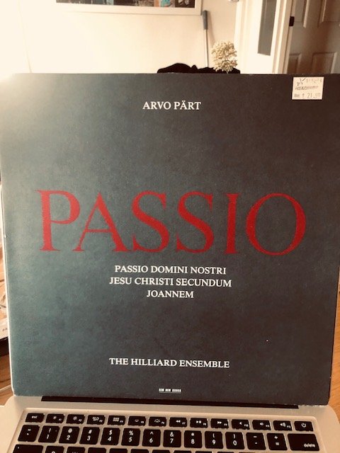 SOLD: Arvo Part Passio |﻿ Vinyl, CD, and Blu-ray