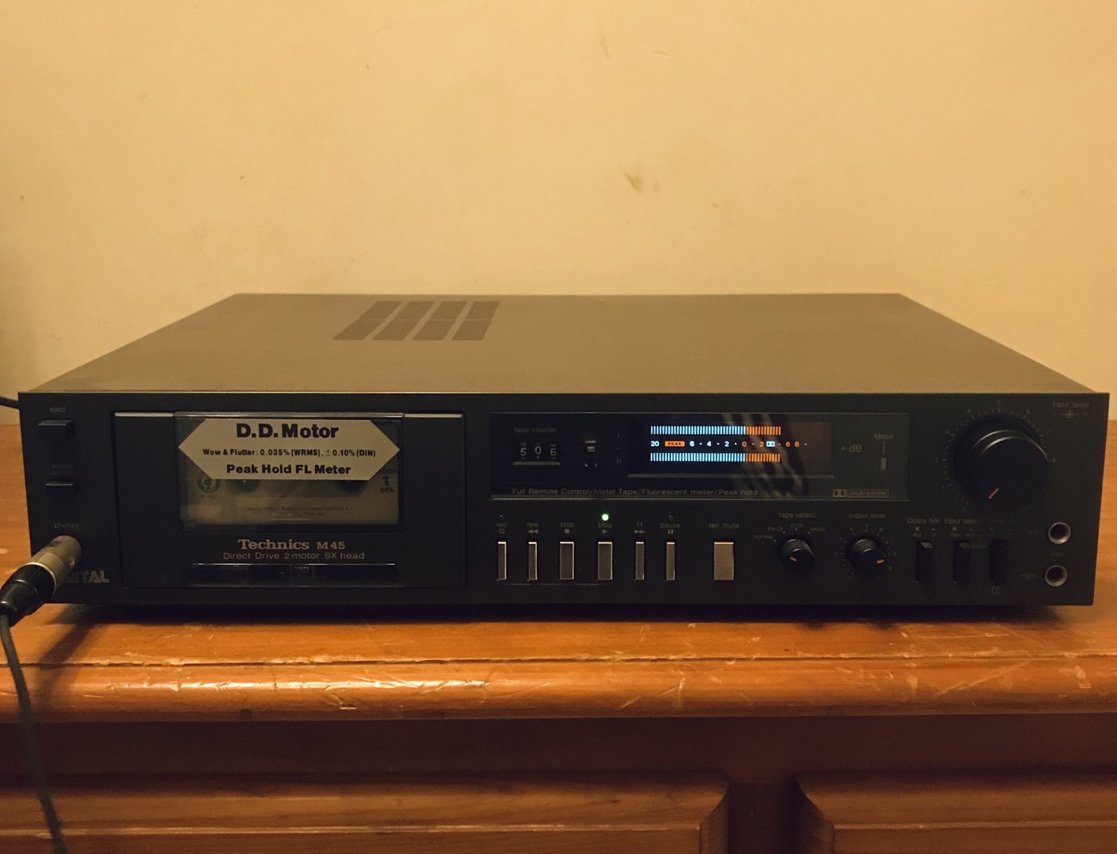 FS: Technics RS-M45 Stereo Cassette Deck Direct Drive (black) |﻿ Stereo ...