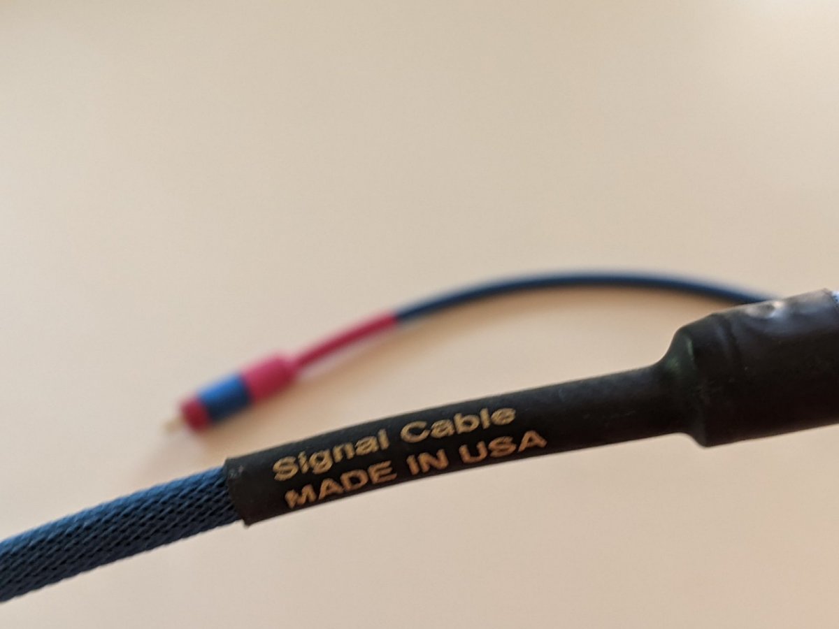 SOLD: FS: signal cable hand crafted in the USA Analog Two 0.6 m pair ...