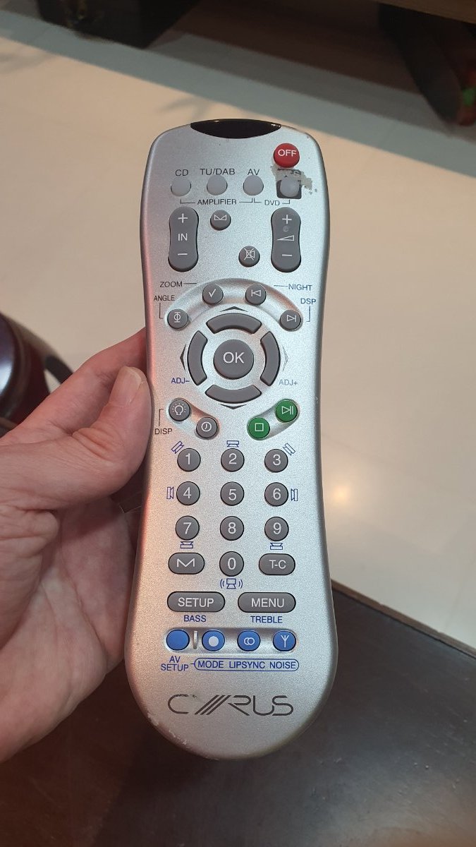 SOLD: Cyrus Remote Control - $10 |﻿ Hi-Fi and Cinema Cables & Accessories