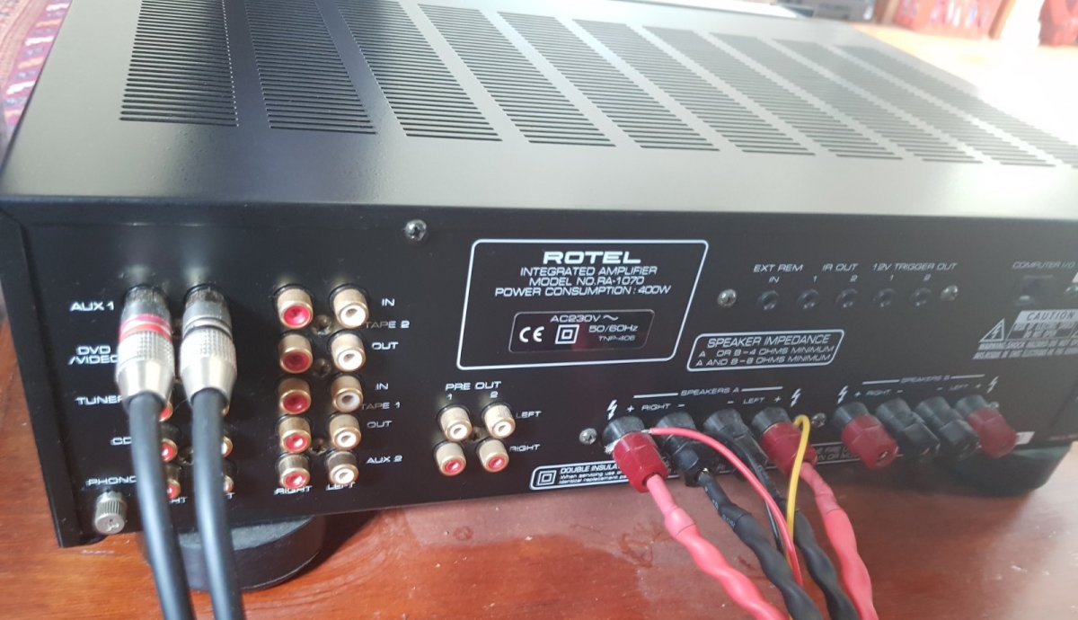 FS: Rotel ra-1070 integrated amplifier 100 watts - Stereo, Home Cinema ...