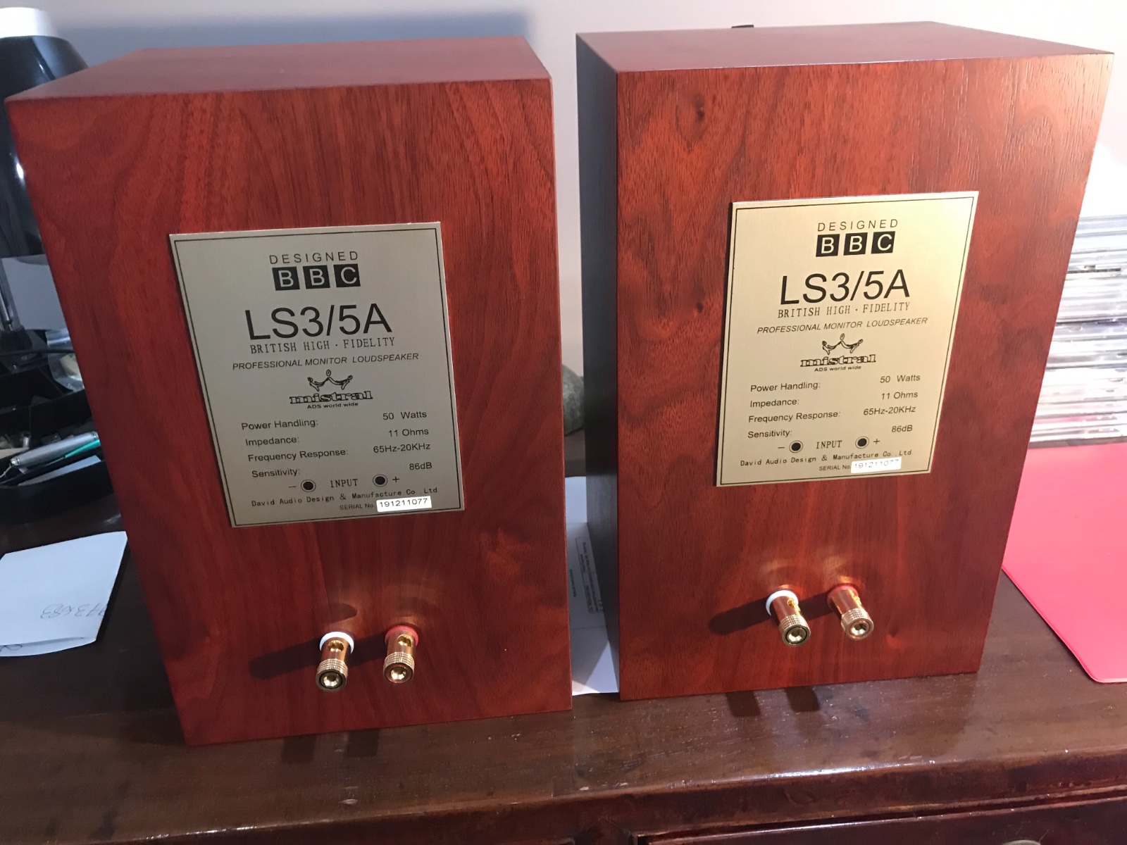 FS: Mistral LS3/5a mahogany as new with all packaging. - Stereo, Home ...