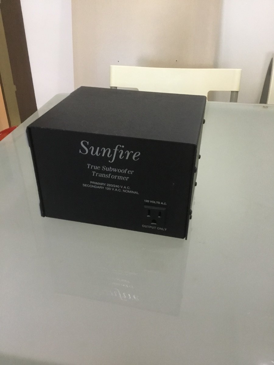 SOLD: FS: Sunfire step down transformer 220/240-120v - Hi-Fi and Cinema ...
