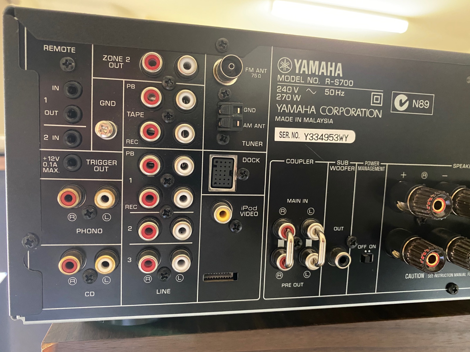 SOLD: SOLD: FS: Yamaha R-S700 stereo receiver( re-list & price drop ...
