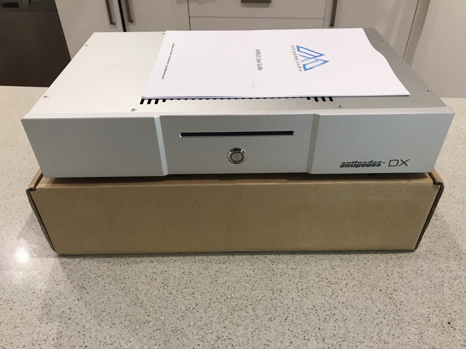 Brand new unused Antipodes Audio DX3 in silver with twin hard drives ...