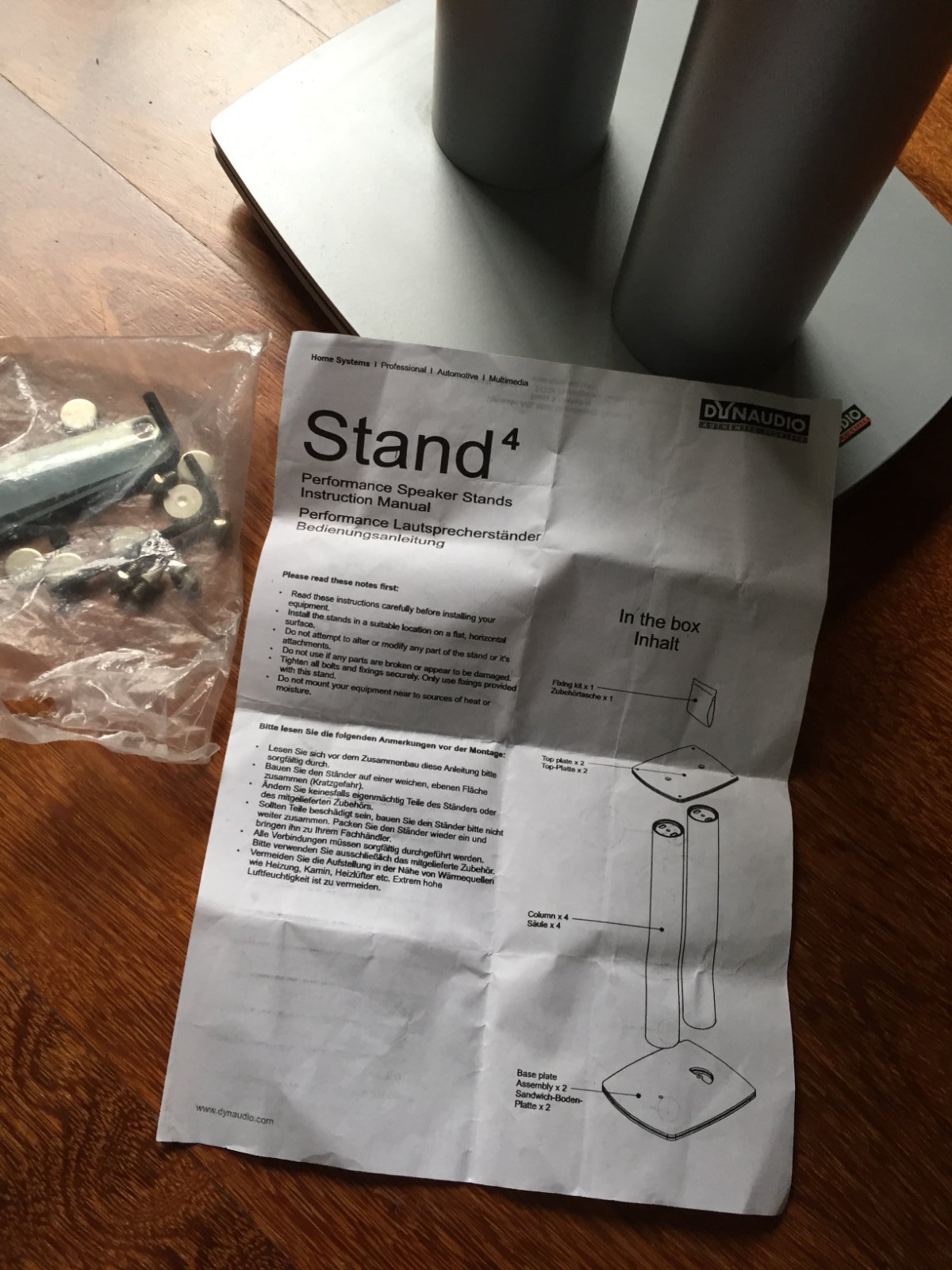 SOLD: FS: Dynaudio Stand 4 speaker stands. - Stereo, Home Cinema ...