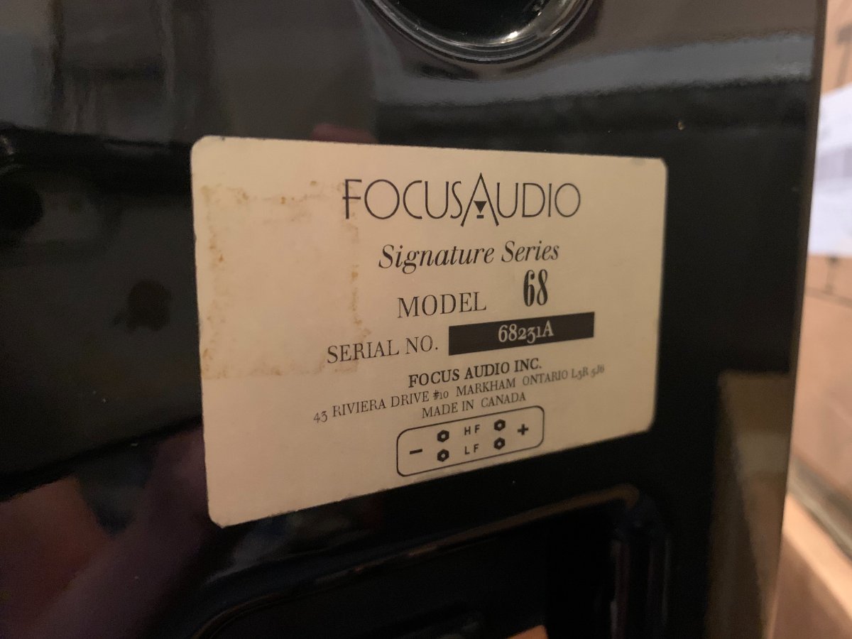 FS: Focus Audio FS68 Signature Bookshelf Speakers - Commercial ...