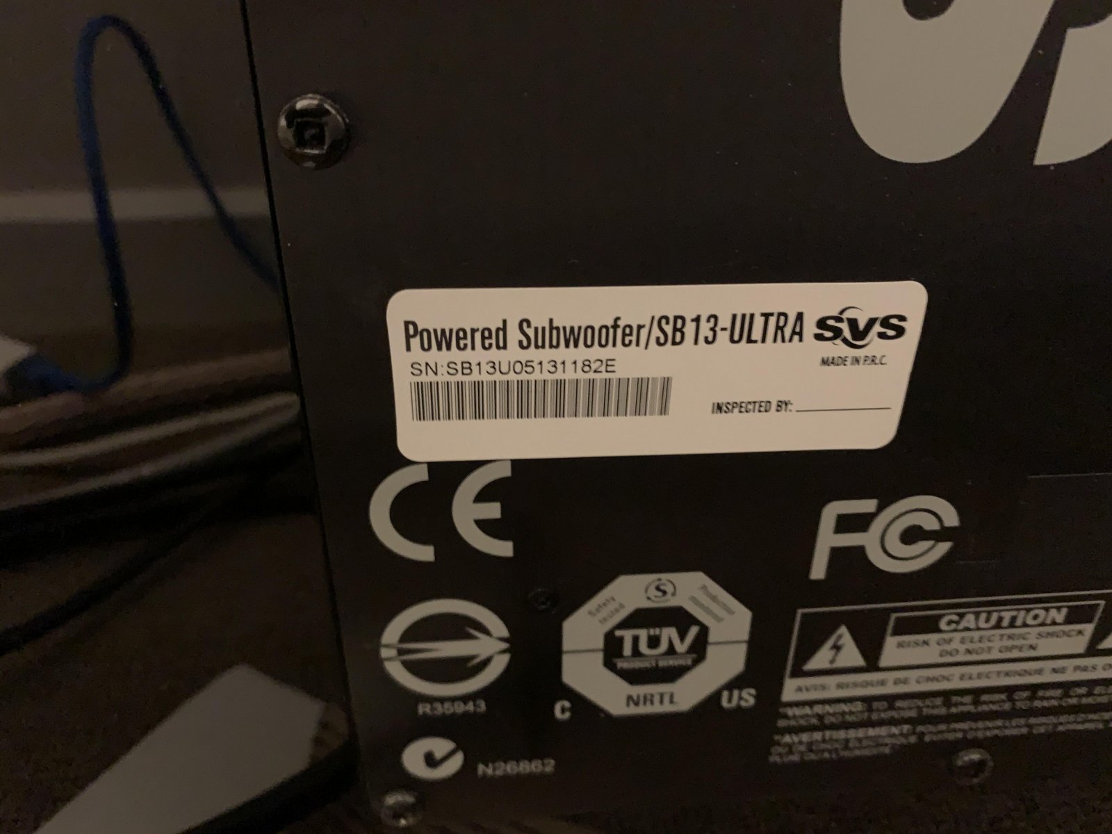 SOLD: FS: SVS SB13 Ultra Subwoofer - MEL - Stereo, Home Cinema ...