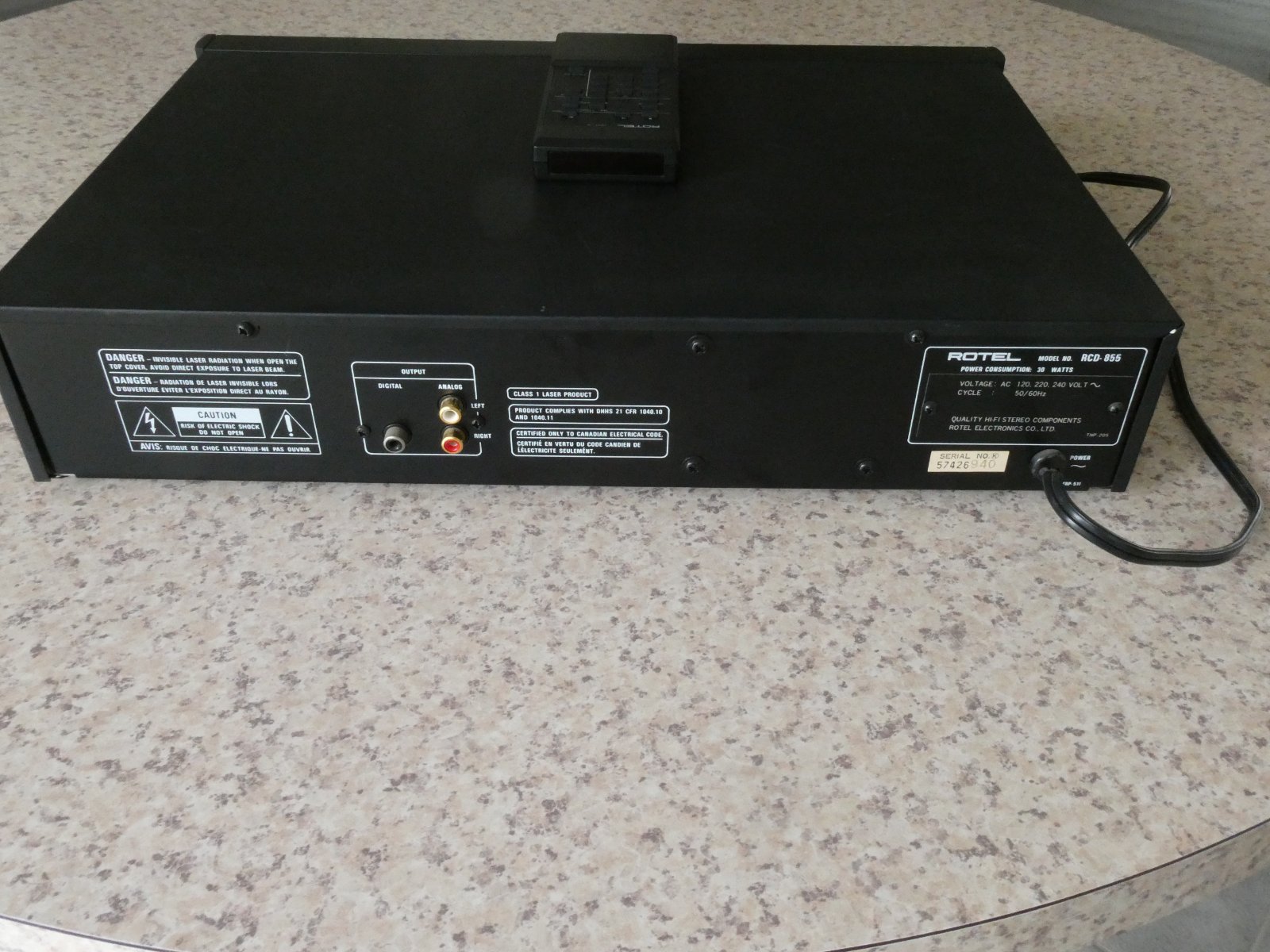 FS: Rotel RCD 855 CD Player - Stereo, Home Cinema, Headphones ...