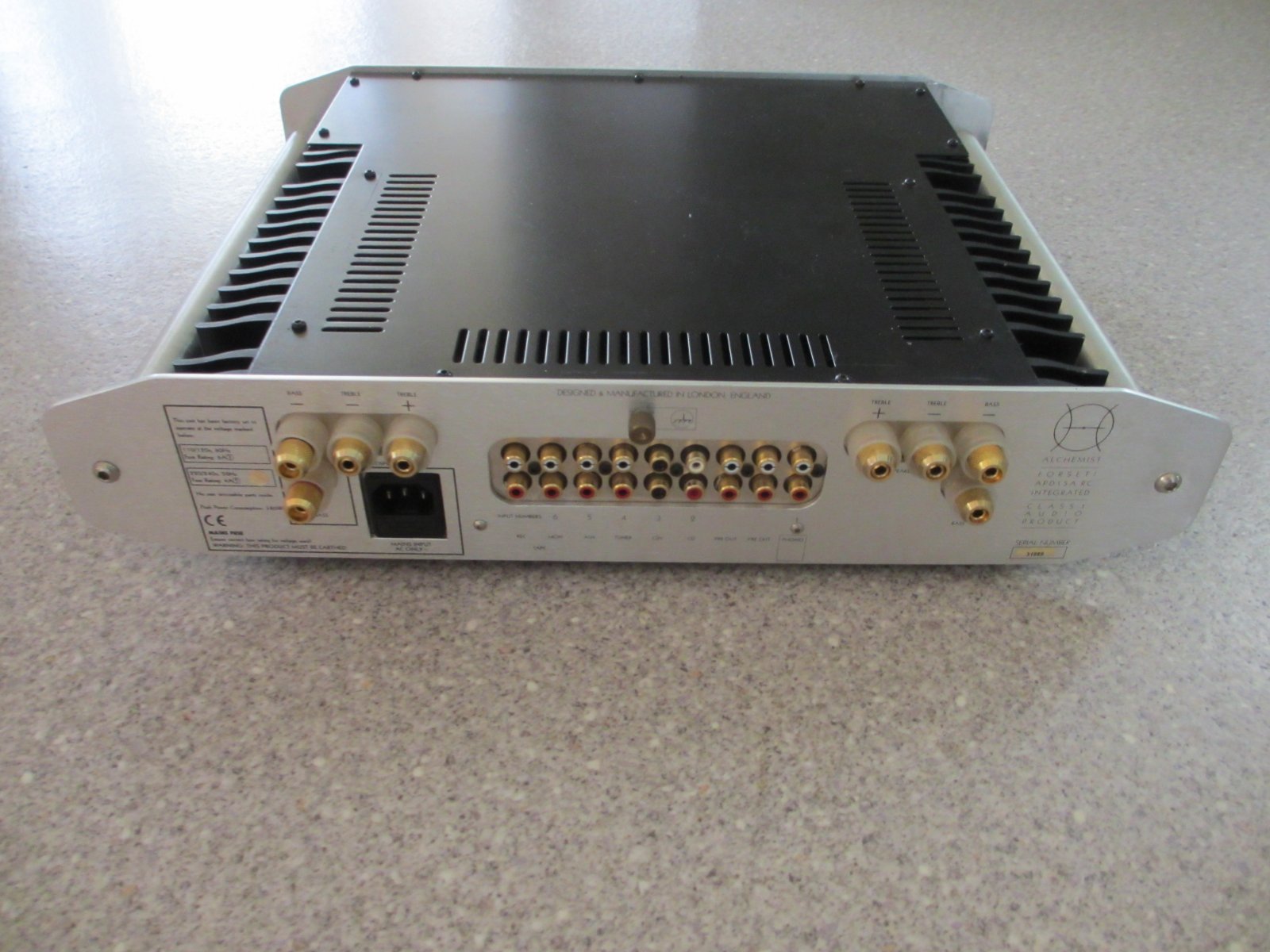 Alchemist Forseti APD15A RC MK11 Integrated Amplifier - Stereo, Home ...