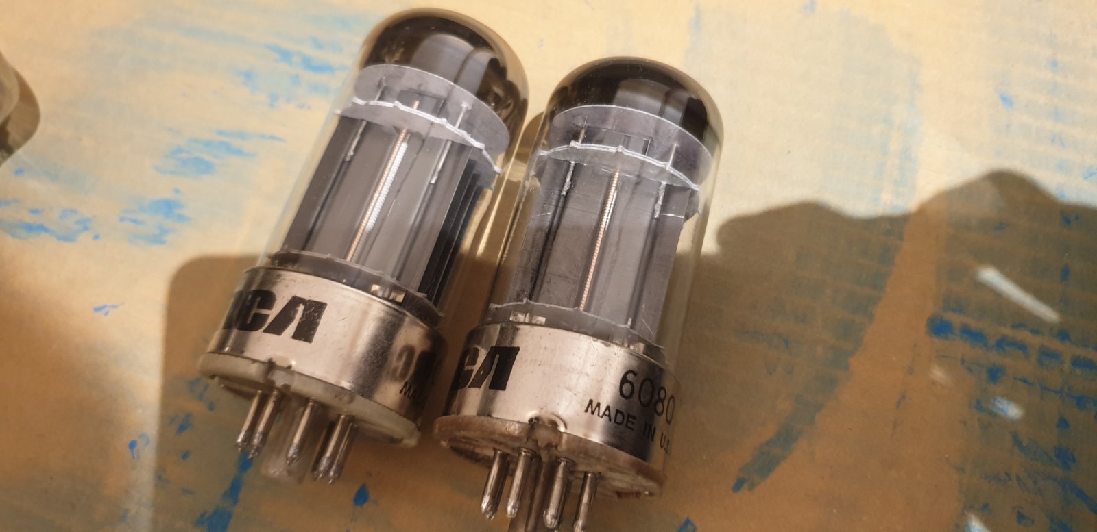 FS: RCA 6080 (6AS7 variant) rare copper grids matched pair - Hi-Fi and ...