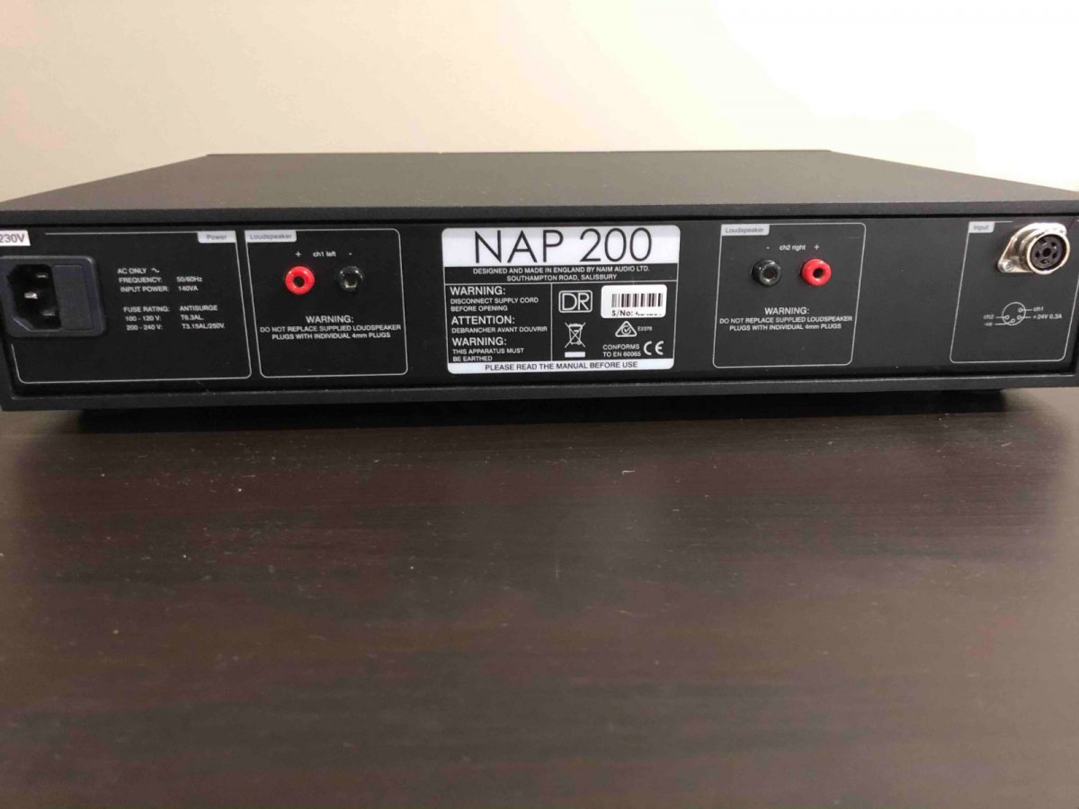 FS: Naim NAP 200 DR power amp - Stereo, Home Cinema, Headphones ...