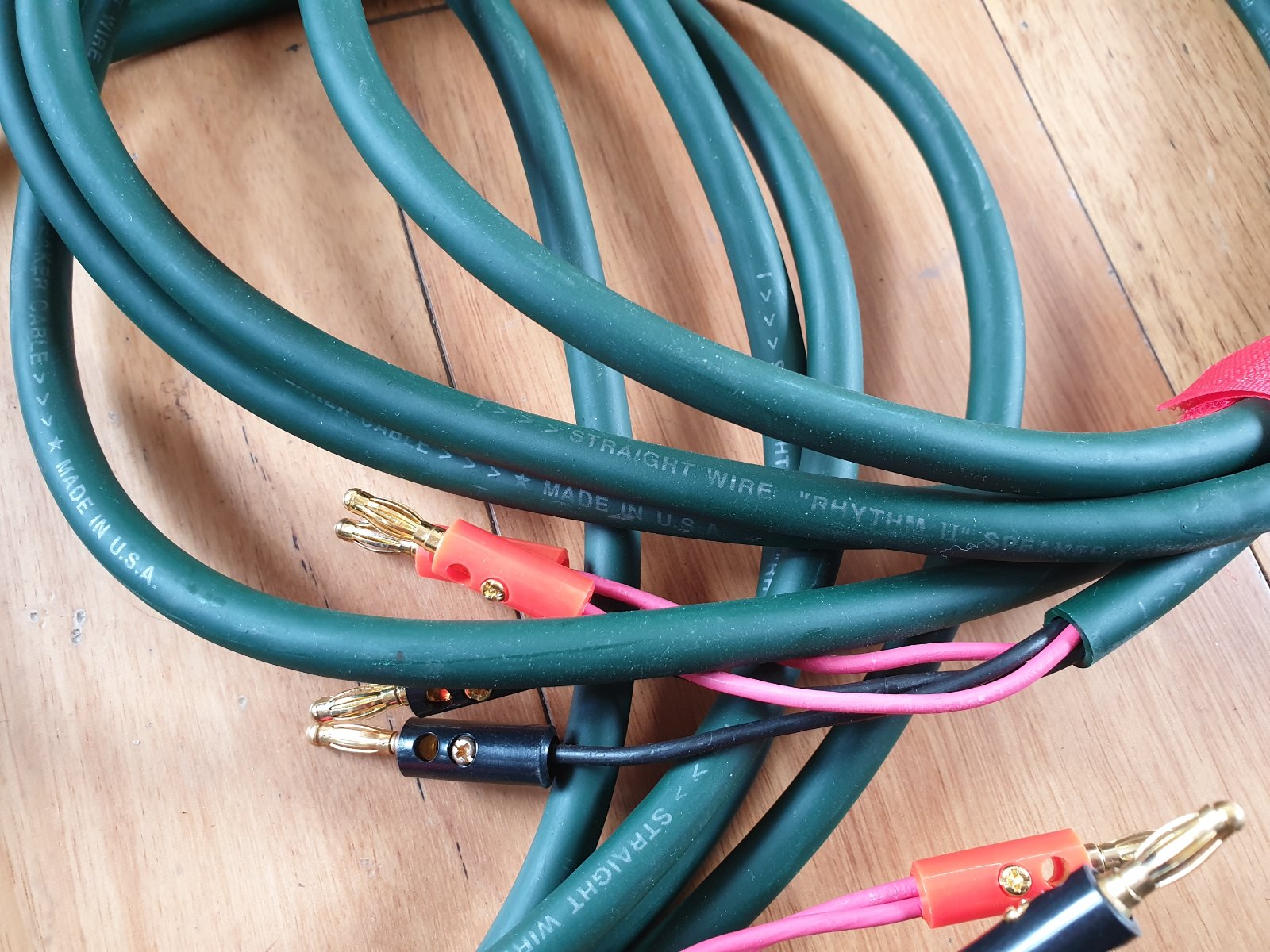 SOLD: Straight Wire Rhythm II Speaker Cables - Bi-Wire - 2 x 3m - Hi-Fi ...