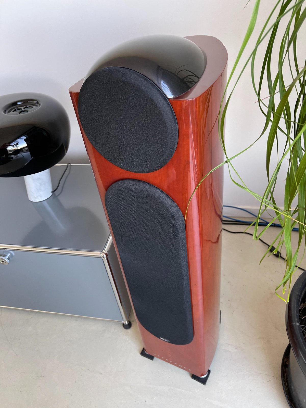 SOLD: EOI - KEF Reference 203/2 - Gloss Cherry - Stereo, Home Cinema ...