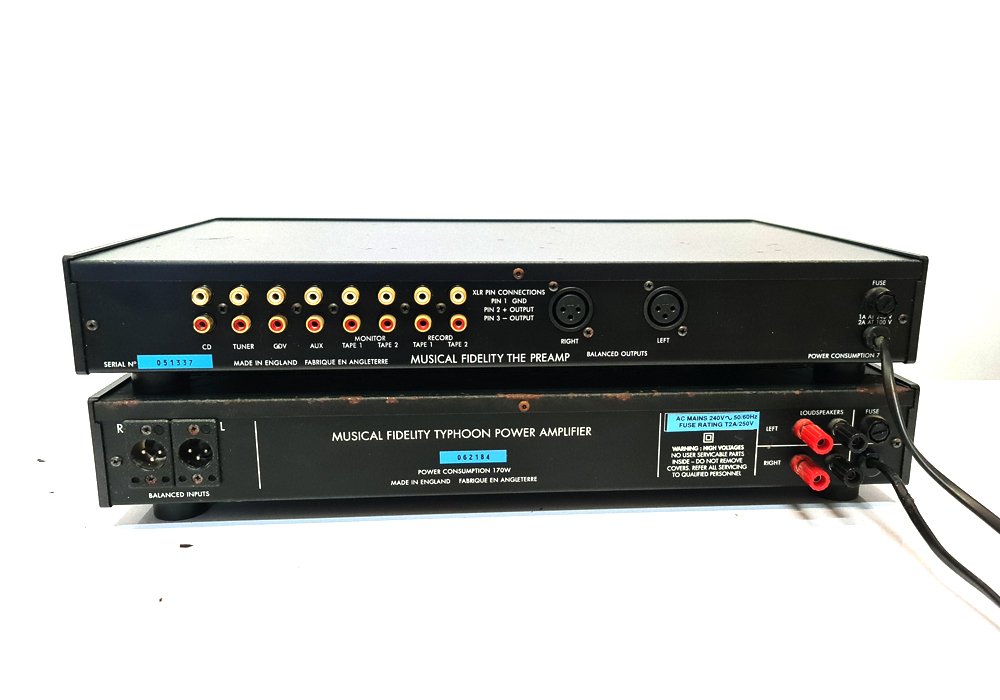 SOLD: Musical Fidelity ‘The Pre-amp’ pre-amplifier & ‘Typhoon’ Power ...