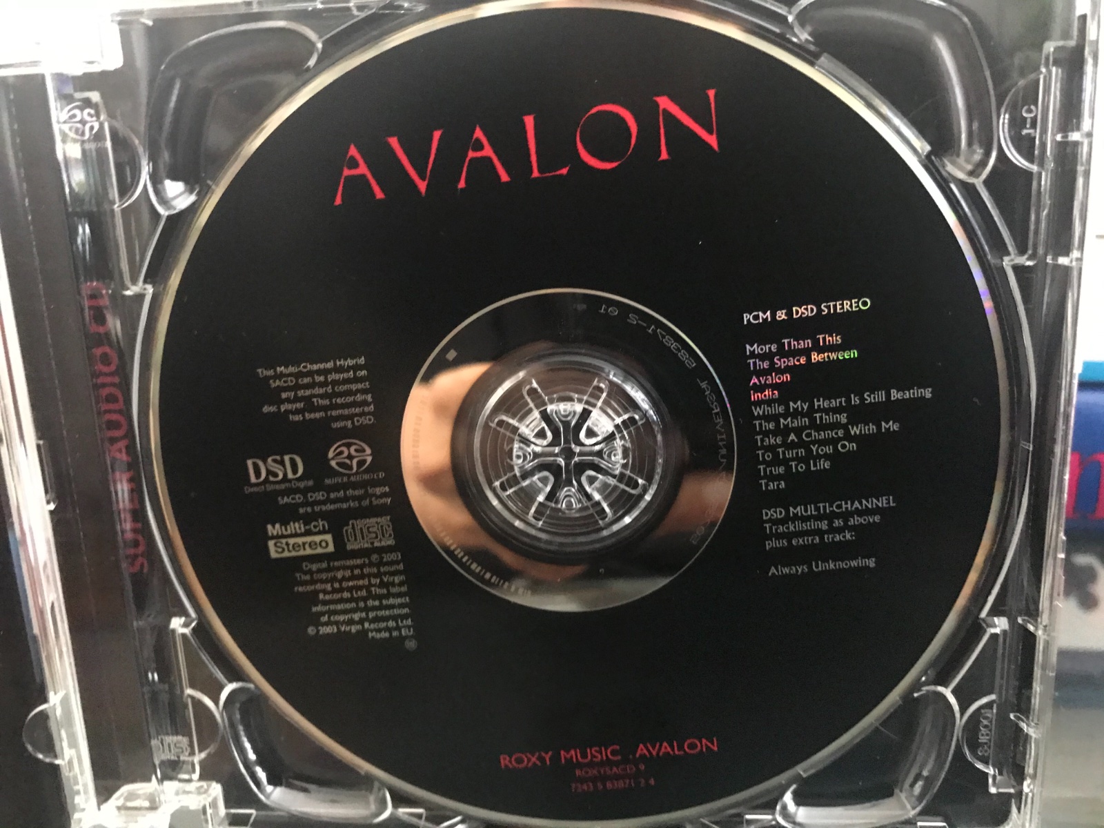 SOLD: FS: Roxy Music Avalon Stereo/Multichannel Hybrid SACD - Vinyl, CD ...