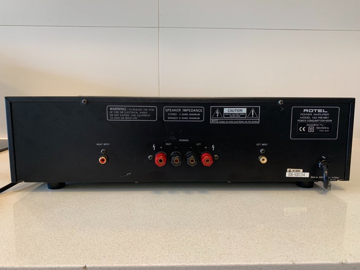 Rotel RB-981 Power Amplifier - Stereo, Home Cinema, Headphones ...