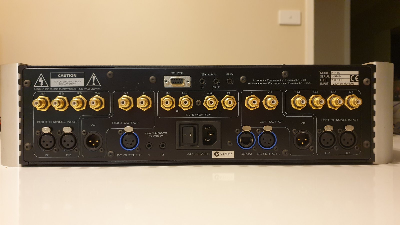 SOLD: FS: Simaudio Moon P7-RS Dual Mono - Preamp - Stereo, Home Cinema ...