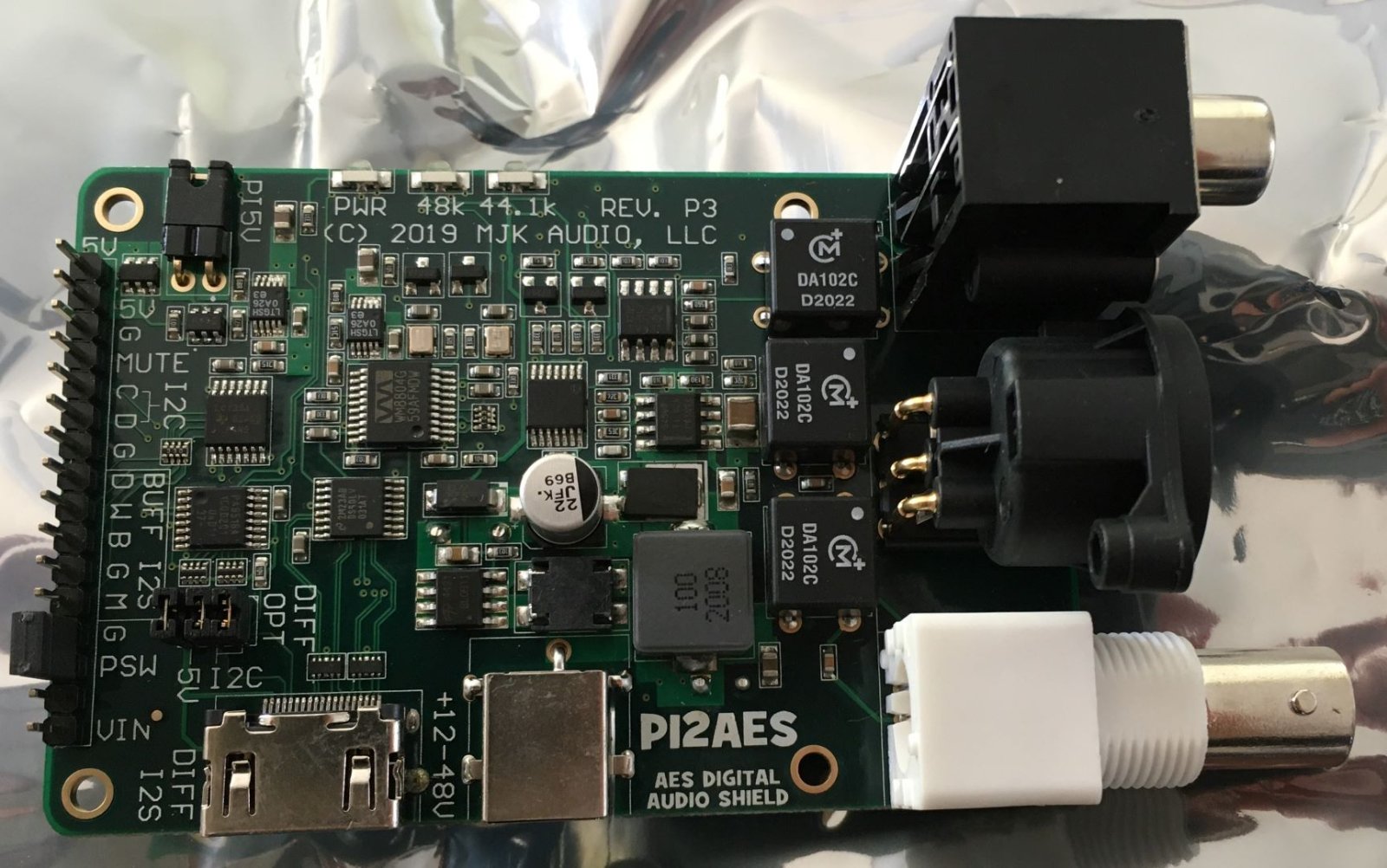 SOLD: FS: PI2 Design PI2AES - Pro Audio Shield for creating an ...