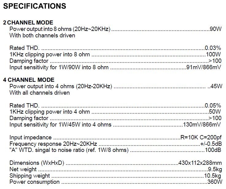 SOLD: FS: AMC 2445 2/3/4 channel power amplifier - price drop and will ...