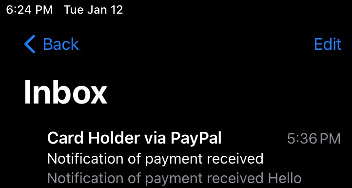 Odd EBay payment... - Computers, Gaming & Technology - StereoNET