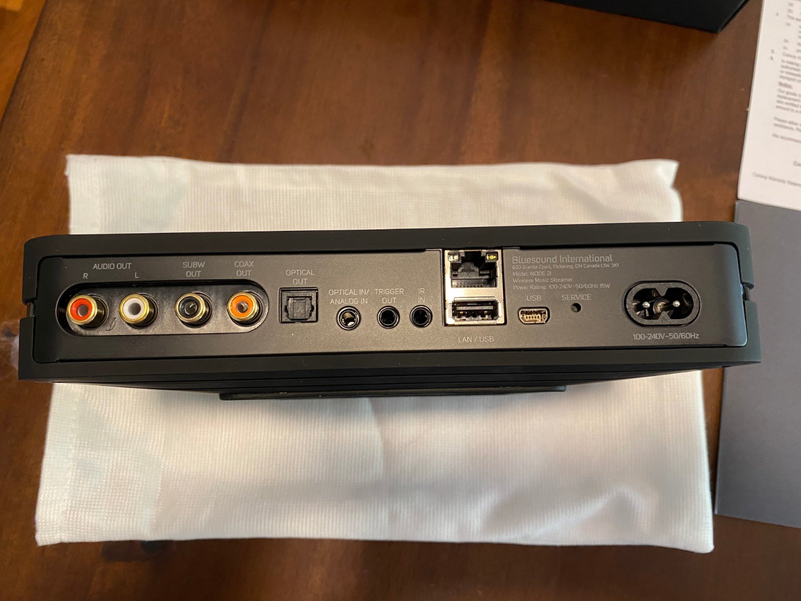 SOLD: FS: Bluesound Node 2i Black in excellent condition - original ...