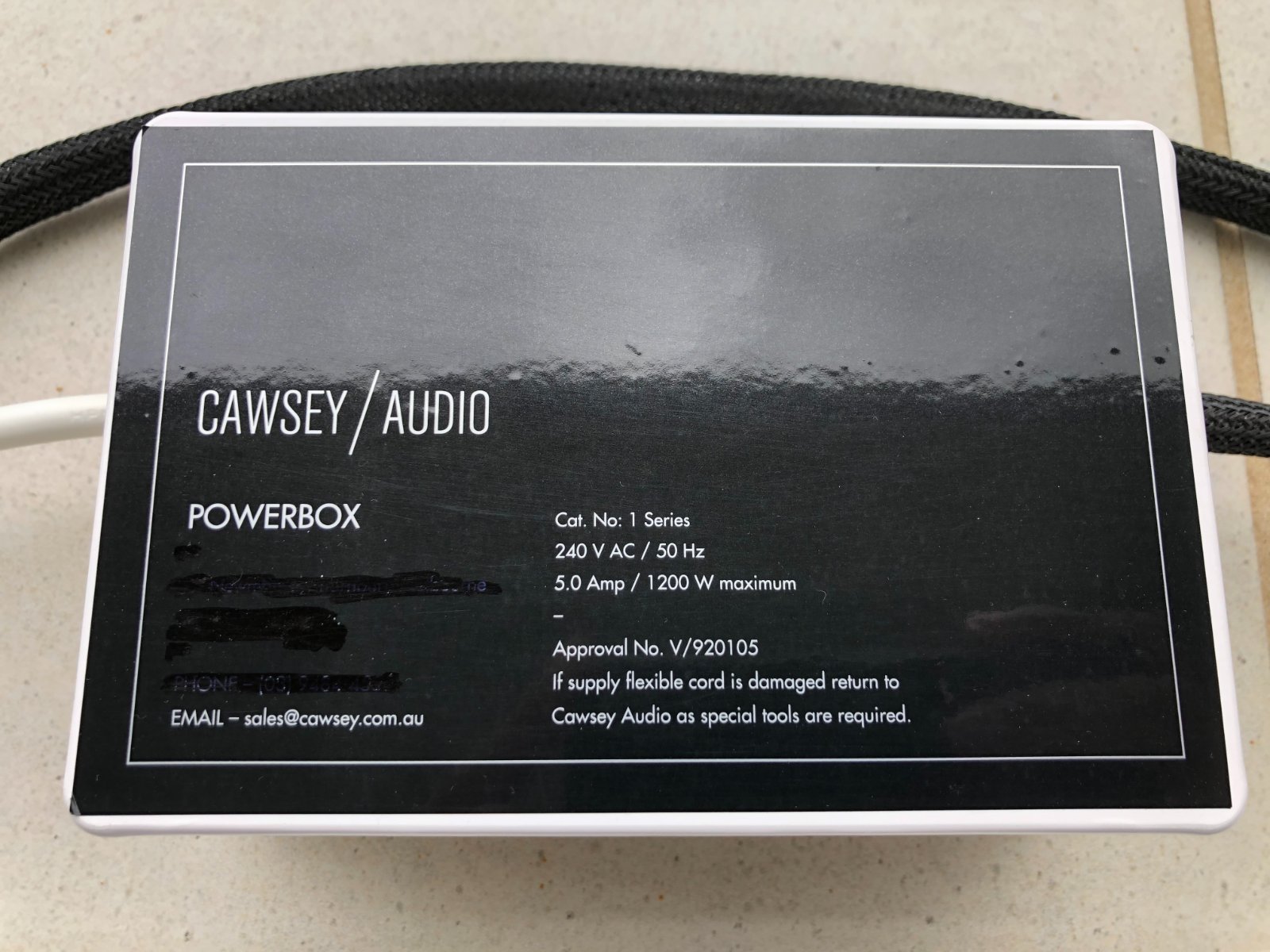 SOLD: FS: Cawsey Audio Power box |﻿ Hi-Fi and Cinema Cables & Accessories