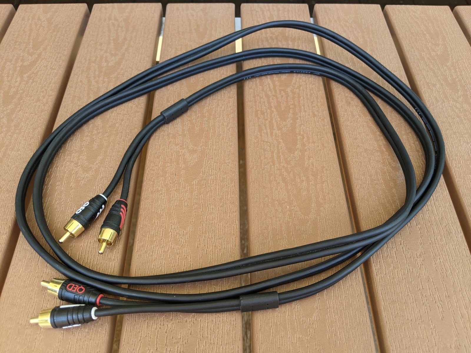 SOLD: FS: QED Profile Audio Cable Phono Interconnects - 2M - Hi-Fi and ...