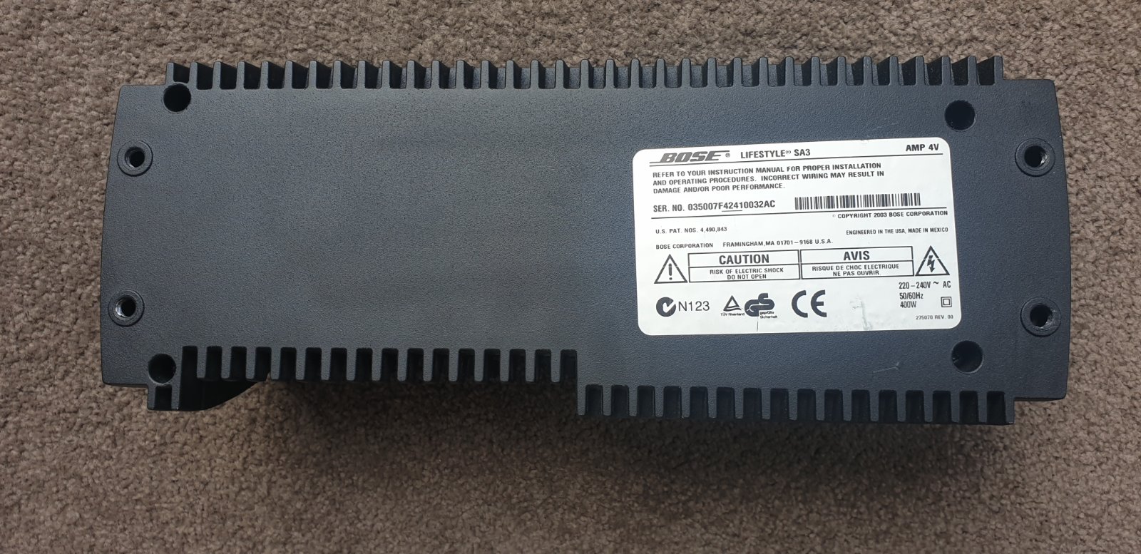 Bose SA-3 amplifier for sale - Stereo, Home Cinema, Headphones ...