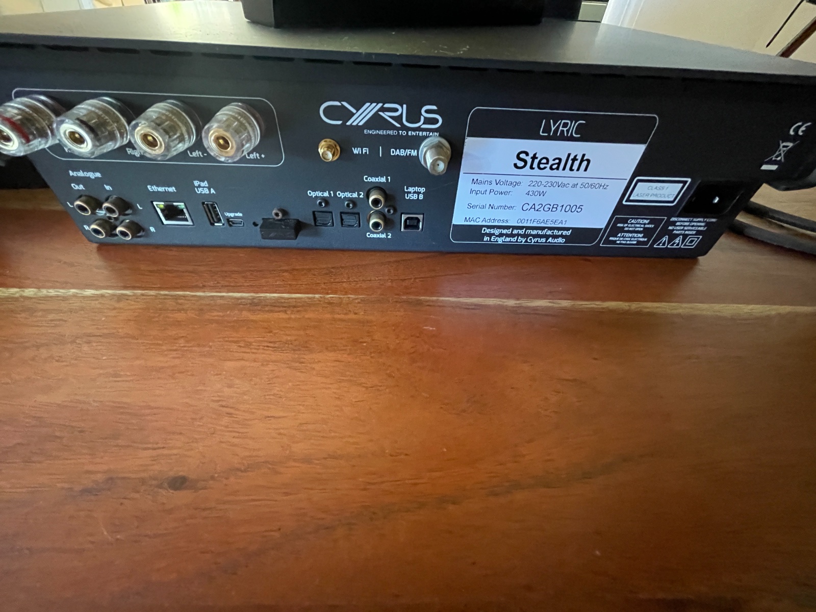 FS: CYRUS LYRIC STEALTH – ALL IN ONE INTEGRATED NETWORKING STEREO ...