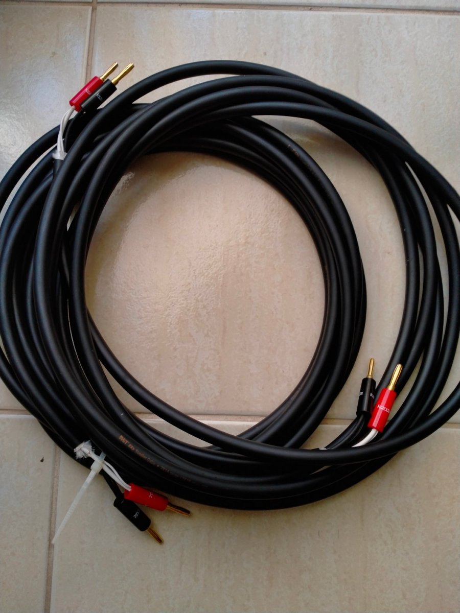 SOLD: FS: MIT EXp speaker cables , 2 x 4.8m, terminated. Free postage ...