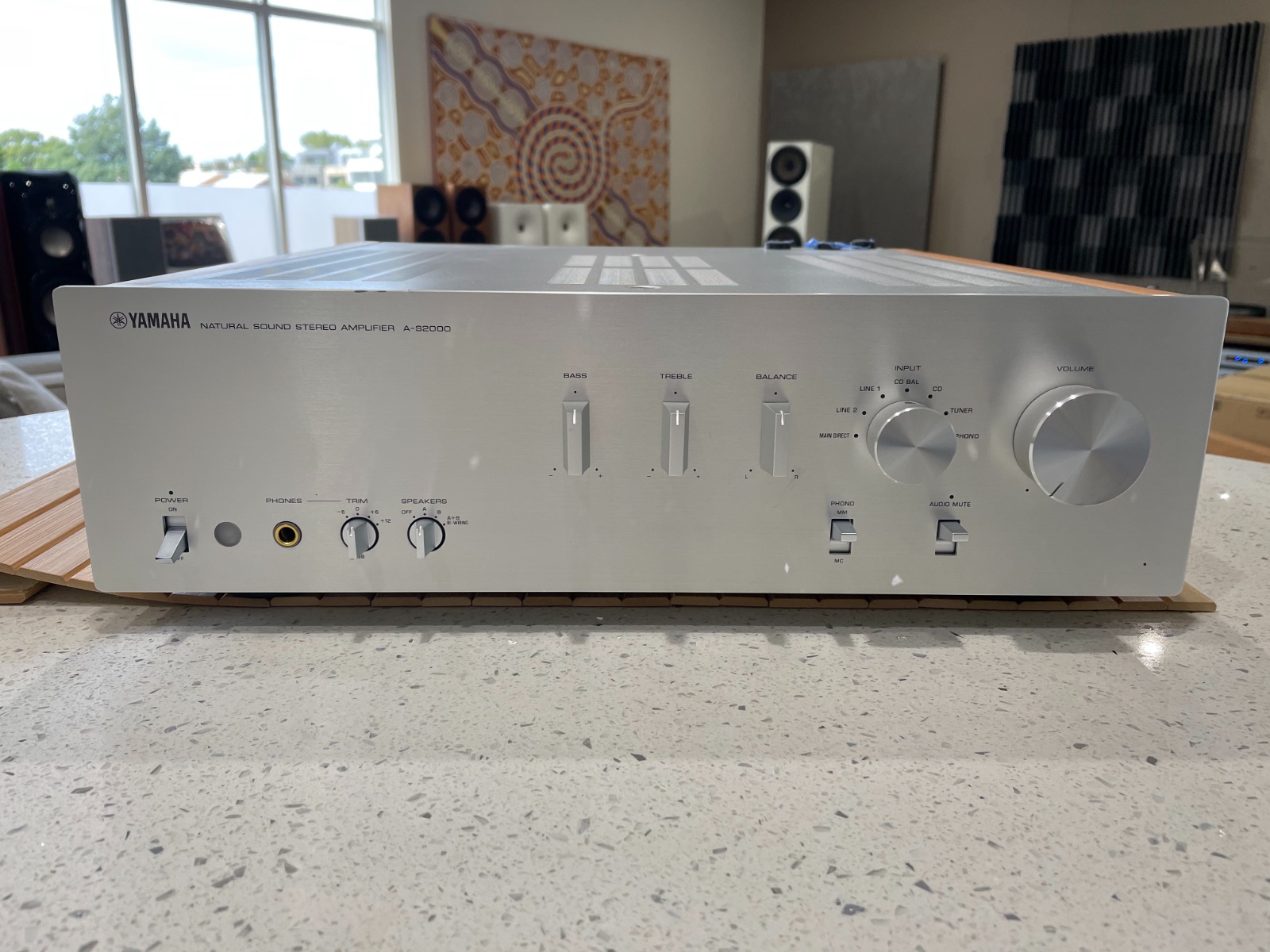 SOLD: FS: Yamaha A-S2000 integrated amplifier - silver / cherry ...