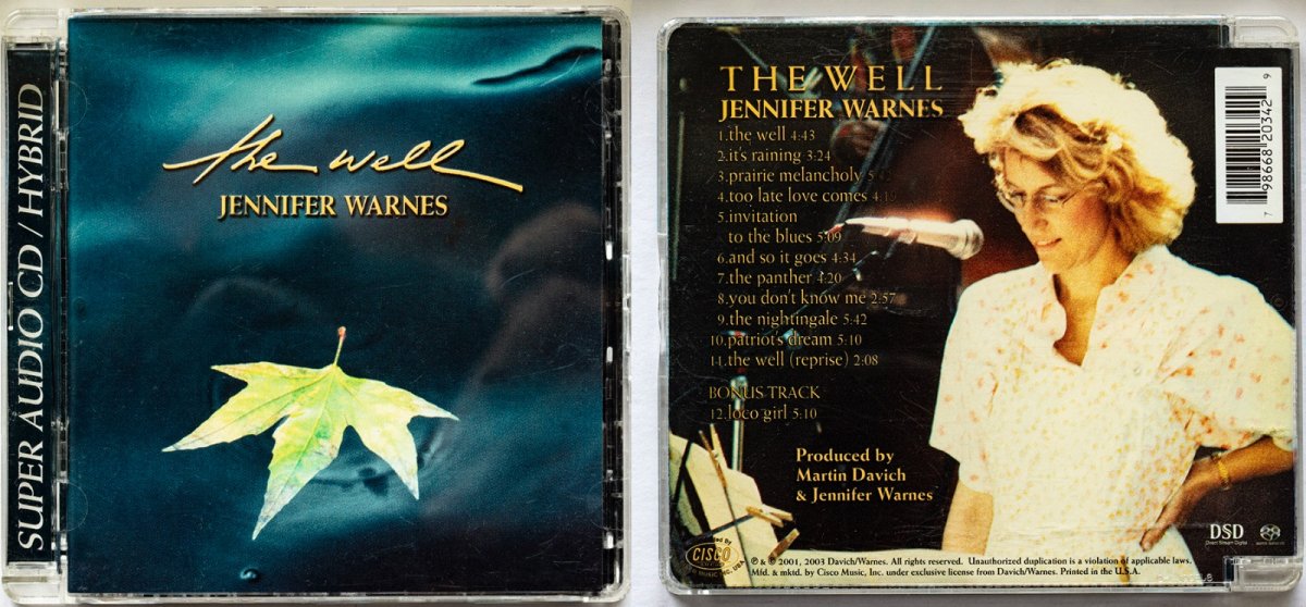 FS: Jennifer Warnes The Well SACD Hybrid Near Mint |﻿ Vinyl, CD, and ...